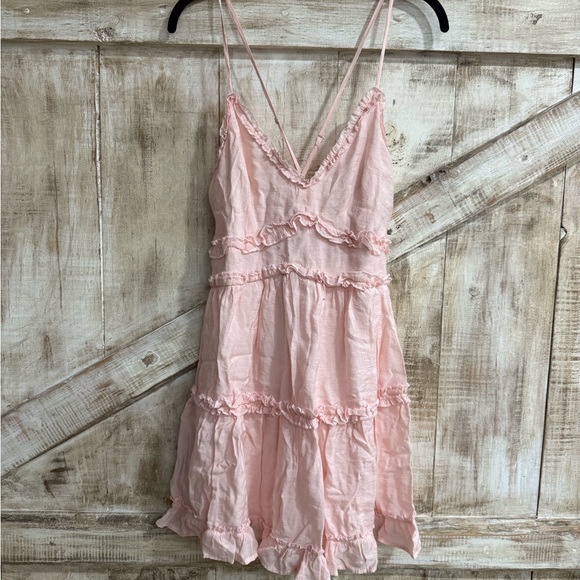 miami | Dresses | Miami Pink Ruffled Dress | Poshmark